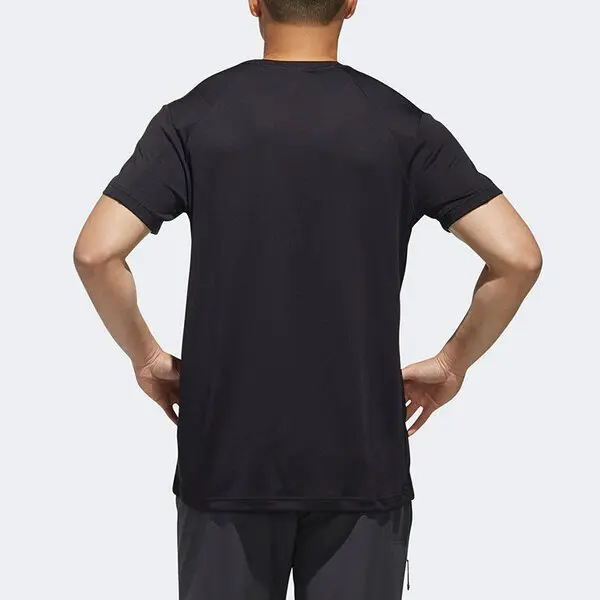 Adidas Xplr Act Ss T Casual Sports Round Neck Pullover Short Sleeve - Black