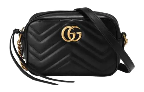 Gucci Gg Marmont Quilted Leather Messenger Bag - Black