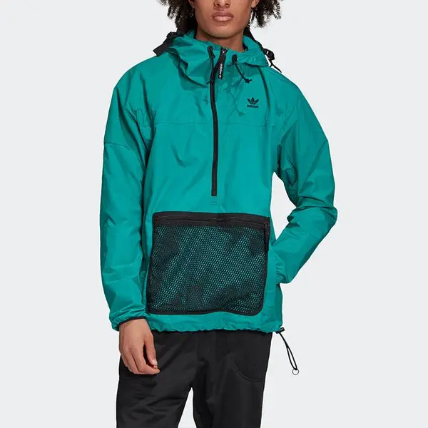 Adidas Originals Half Zipper Hooded Track Jacket