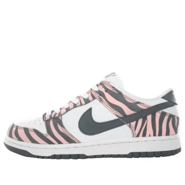 Nike Dunk Low "zebra" Sneakers - White/lt Graphite-lt Carnation