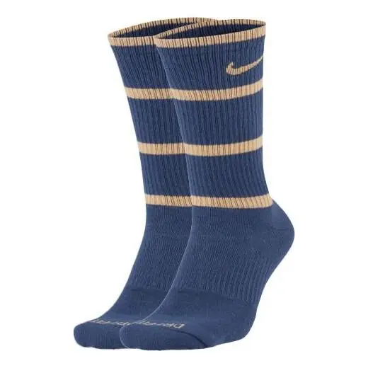 Nike Everyday Plus Cushioned Logo Socks 2 Pack - Dark Blue