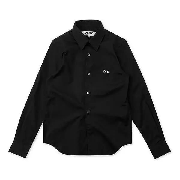 Play Comme Des Garcon Emblem Button Down - Black