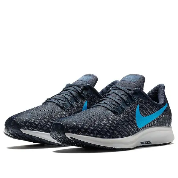 Nike Zoom Pegasus 35 Obsidian Athletic Sneakers - Black