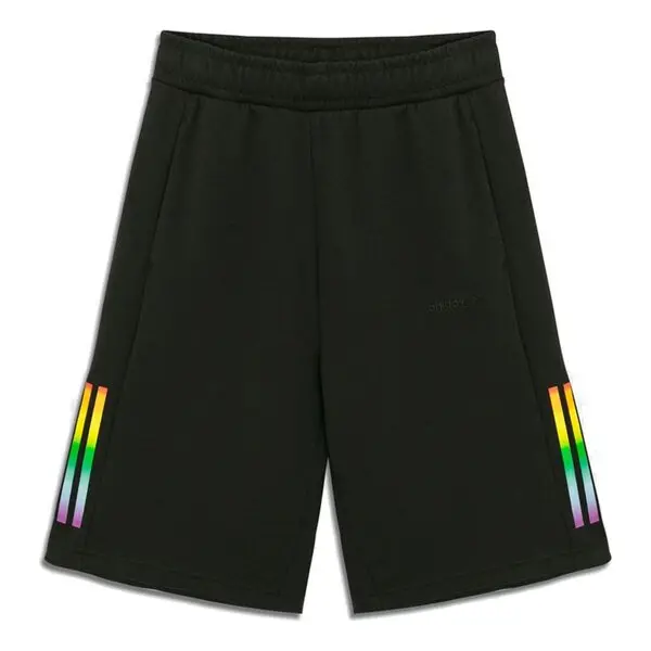 Adidas Neo Pd Short Gradient Stripe Sprinting Width Loose Sport Shorts