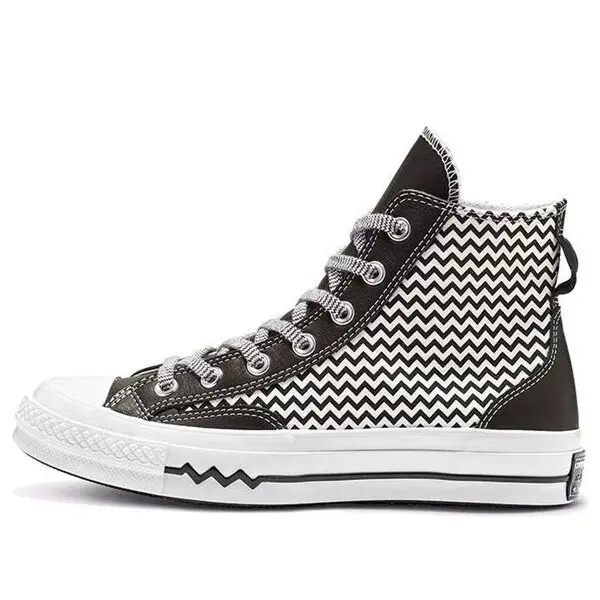 CONVERSE Chuck 70 Mission-v High Top Leather Sneakers - Black/white