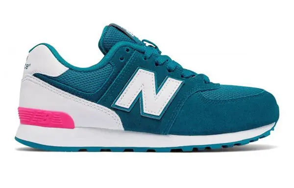 NEW BALANCE 574 "high Visibility Teal" Sneaker - White/blue