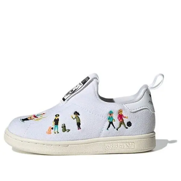 Adidas Originals Stan Smith 360 Slip-on Sneakers - Cloud White/cloud White/core Black