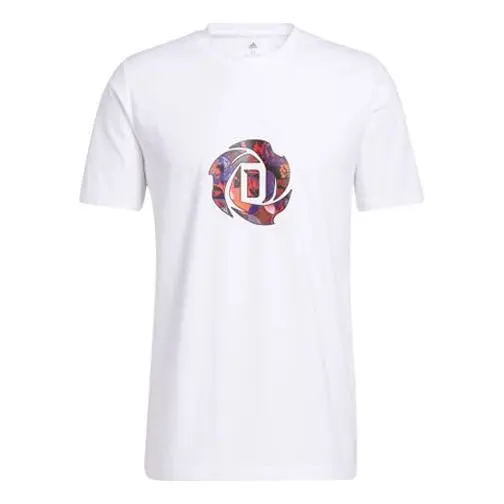 Adidas Mic Rose Tee Basketball Sports Short Sleeve - White