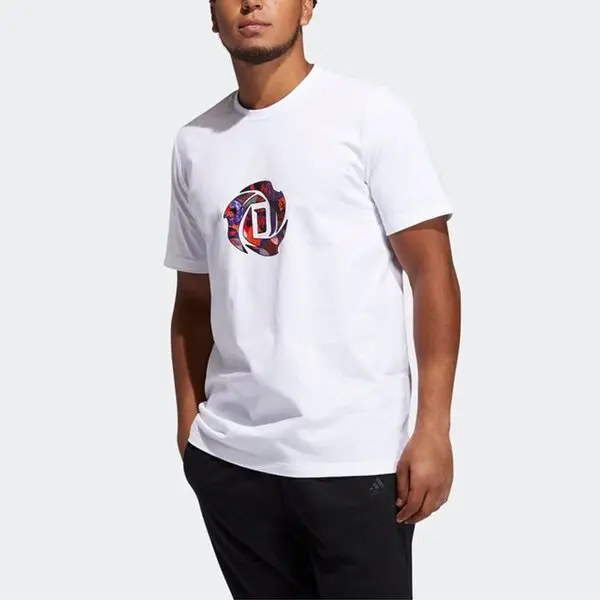 Adidas Mic Rose Tee Basketball Sports Short Sleeve