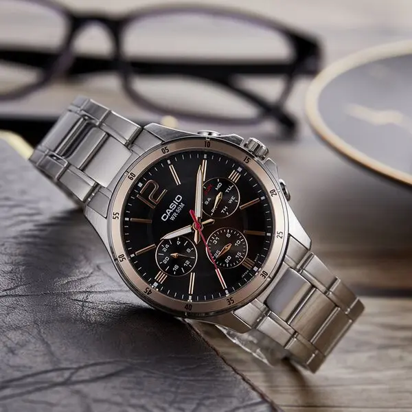 Casio Quartz Analog Stainless Steel Watch
