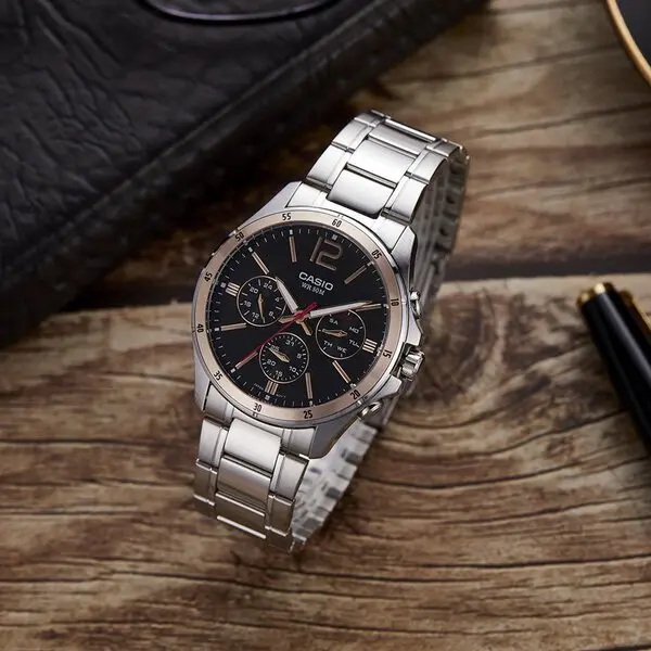 Casio Quartz Analog Stainless Steel Watch