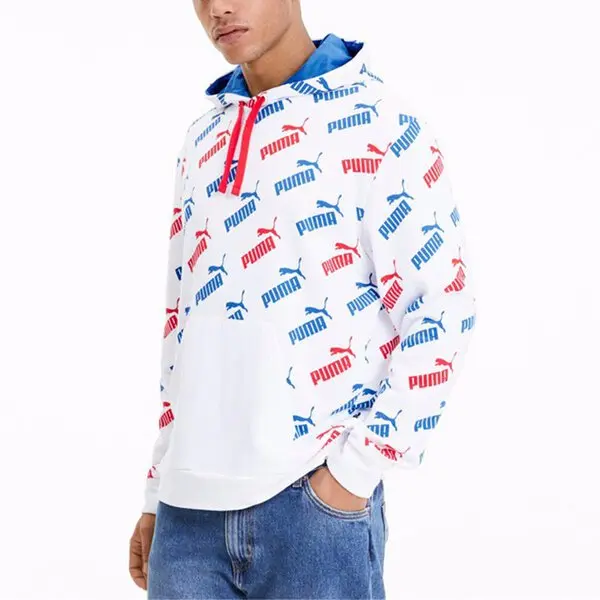 PUMA Amplified Track Hoodie - White/blue/red