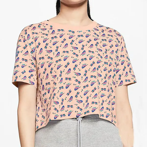 Nike As W Nsw Ss Crop Summer Fun 2 Tee