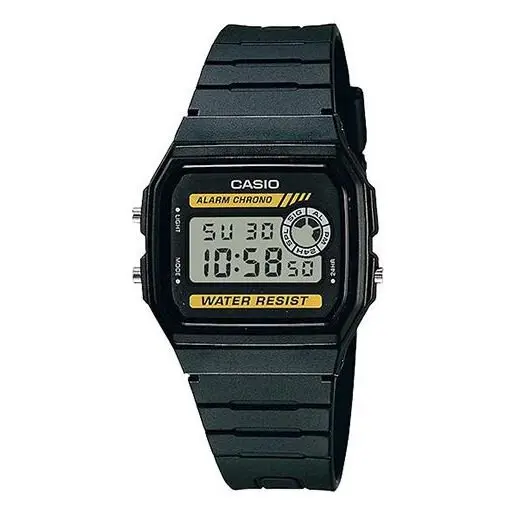 Casio Quartz Digital Water Resistant Sports Watch - Black/yellow