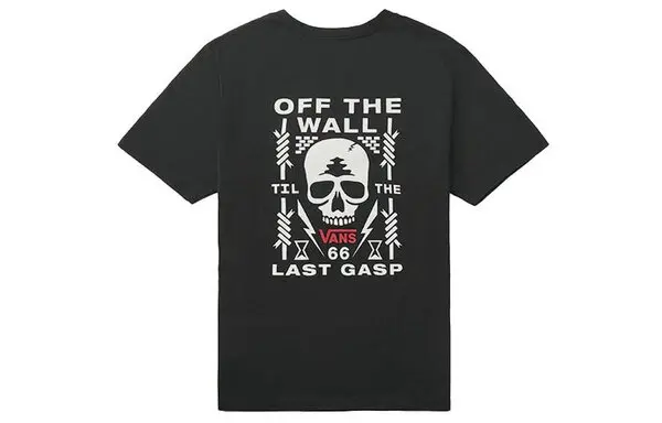 VANS Casual Sports Skeleton Printing Short Sleeve