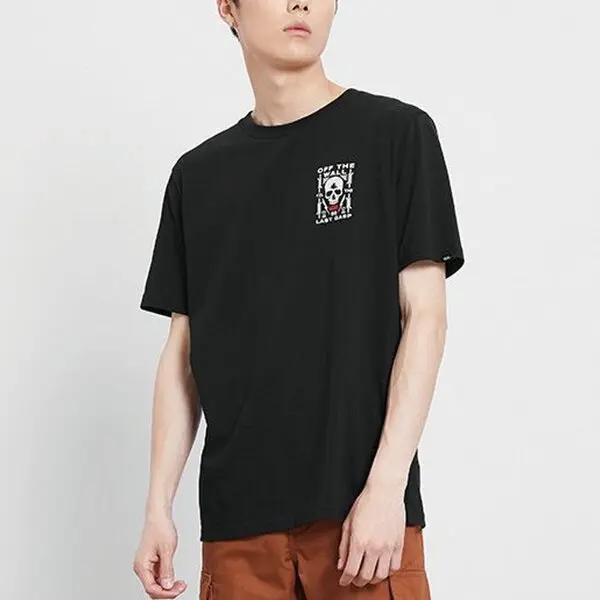 VANS Casual Sports Skeleton Printing Short Sleeve