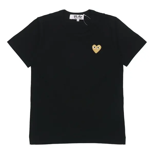 Play Comme Des Garcon Heart Logo T-shirt - Black
