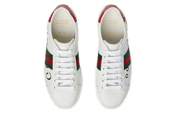 Gucci Ace 100 Print' Sneakers - White/green/red