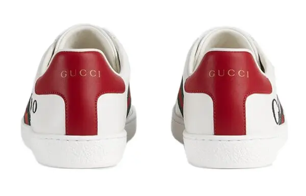 Gucci Ace 100 Print' Sneakers - White/green/red