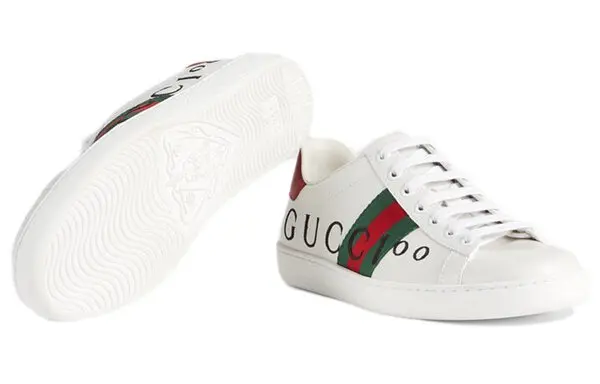 Gucci Ace 100 Print' Sneakers - White/green/red