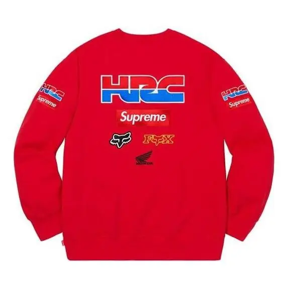 Supreme X Honda Fox Racing Crewneck - Red