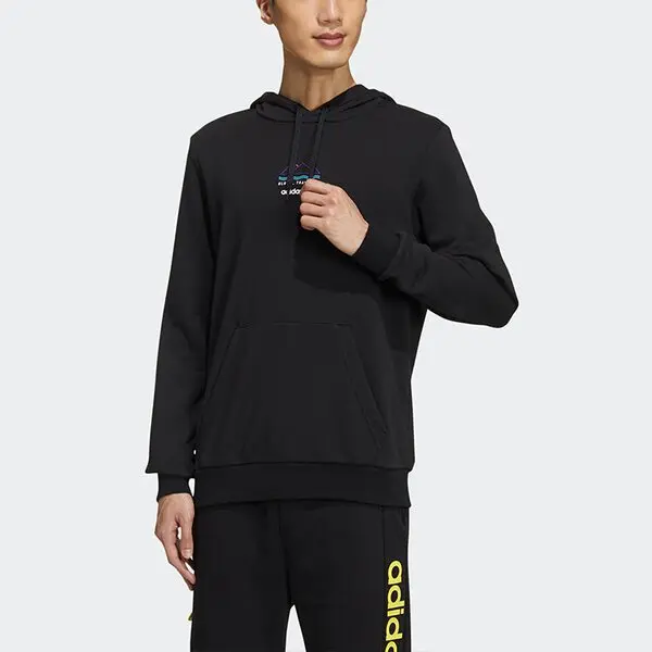 Adidas Pullover Hoodie With Graphic Print