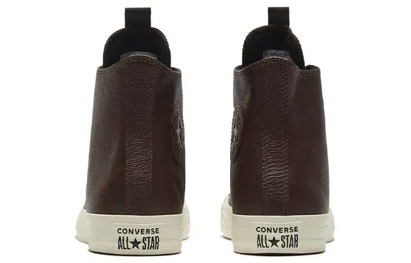 CONVERSE Chuck Taylor All Star Leather High Top Sneakers - Brown
