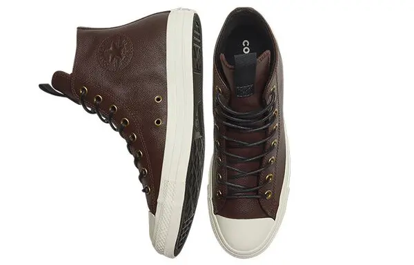 CONVERSE Chuck Taylor All Star Leather High Top Sneakers - Brown