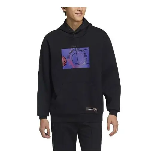 Adidas Neo Casual Pattern Printing Hoodie