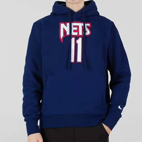 Nike Alphabet Numeric Printed Hooded Long Sleeve Top