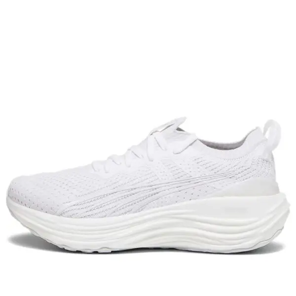 PUMA Foreverrun Nitro Knit Sneakers - White/feather Grey
