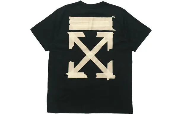 Off-White Tape Arrows Short Sleeve T-shirt - Black