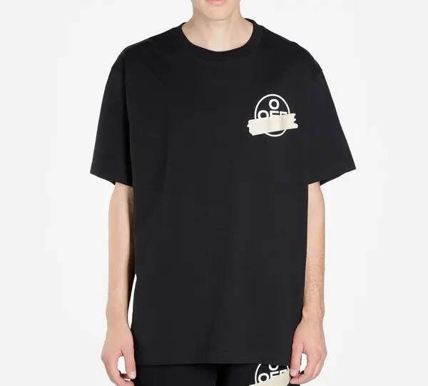 Off-White Tape Arrows Short Sleeve T-shirt - Black