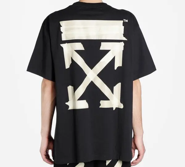 Off-White Tape Arrows Short Sleeve T-shirt - Black