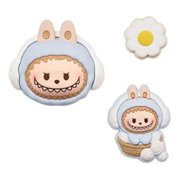 POP MART Pop Bean Fluffy And Cozy Decorative Charm Labubu Toasty Snow Baby - Multi-color