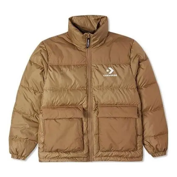 CONVERSE Star Chevron Down Jacket Asia Sizing - Brown