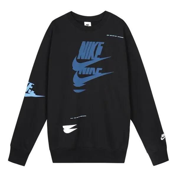 Nike Pullover With Logo Graphic - Black