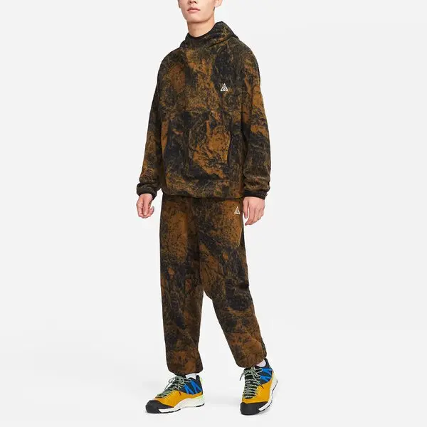 Nike Loose Elastic Waistband Sports Pants/trousers/joggers - Brown