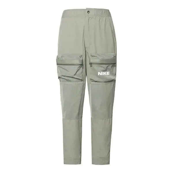 Nike 3d Big Pocket Logo Printing Sports Pants/trousers/joggers Light Green - Default Color
