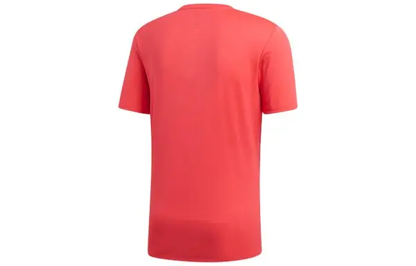 Adidas Logo Breathable Short Sleeve T-shirt - Red
