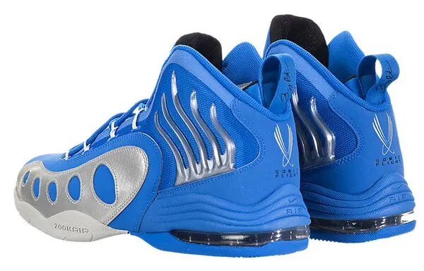 Nike Sonic Flight High Top Sneakers - Blue/silver