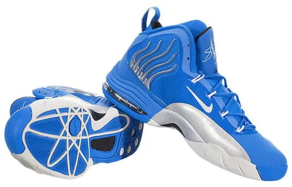 Nike Sonic Flight High Top Sneakers - Blue/silver
