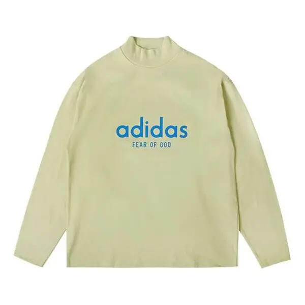 Adidas X Fear Of God Crossover Alphabet Logo Long Sleeve T-shirt - Green