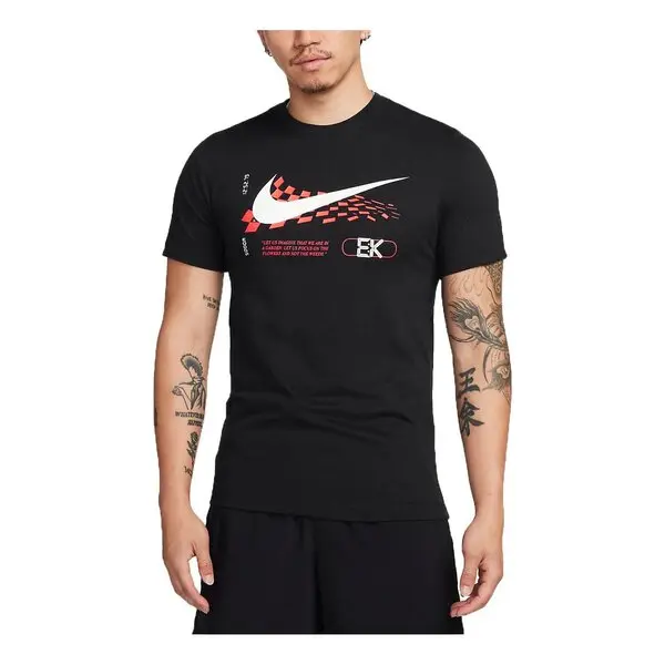 Nike Dri-fit Graphic Running T-shirt Asia Sizing - Black
