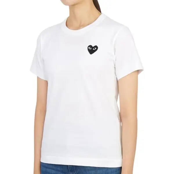 Play Comme Des Garcon Black Heart T-shirt - White