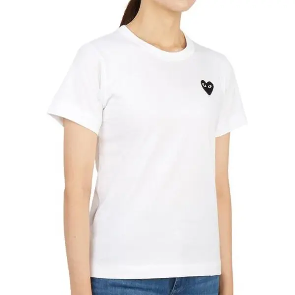 Play Comme Des Garcon Black Heart T-shirt - White