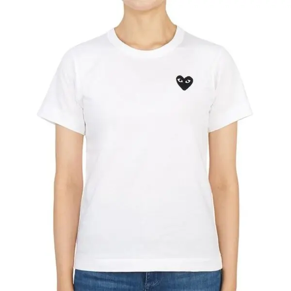 Play Comme Des Garcon Black Heart T-shirt - White