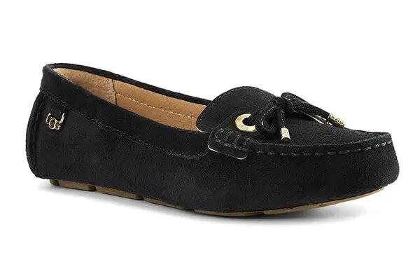 UGG Ansley Bow Glimmer Loafer - Black