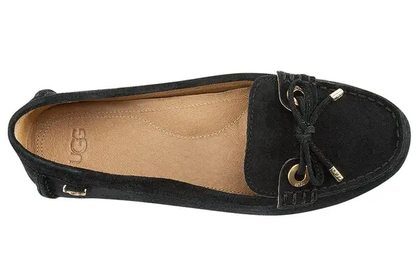 UGG Ansley Bow Glimmer Loafer - Black