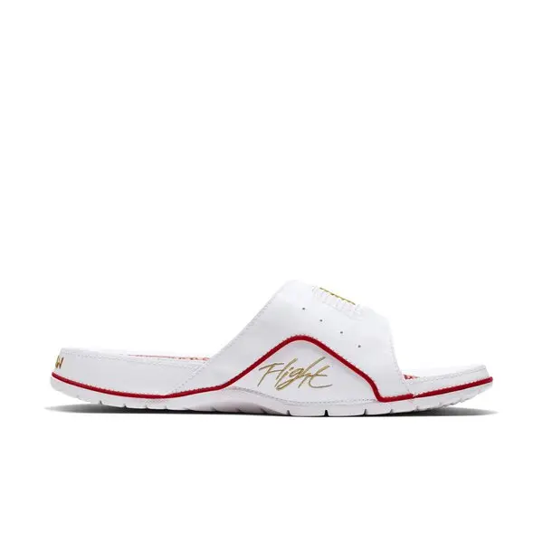 JORDAN Air Hydro 4 Retro Slides - White/red